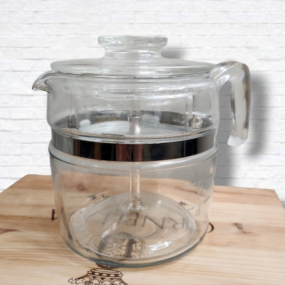 Pyrex | Kitchen | Pyrex Vintage 7756 6 Cup Clear Glass Stovetop Coffee ...